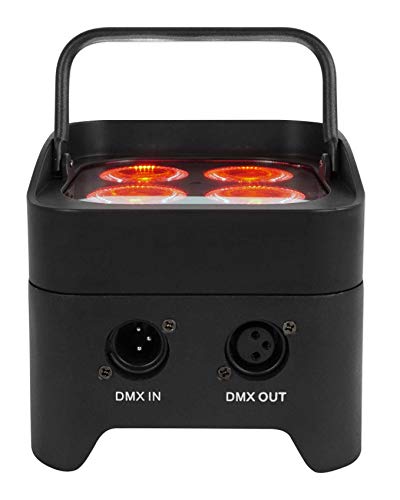 (3) Rockville BEST PAR 50 Rechargeable Par Wash Lights Wireless DMX+RGBWA+UV+Bag