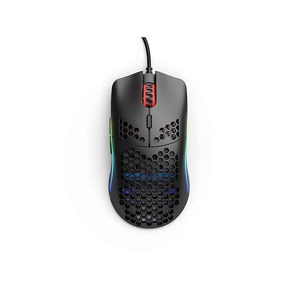 (Mouse + Ceramic Feet) Glorious Model O Gaming Mouse, Matte Black + Glorious G-Floats Polished Ceramic Mouse Feet for O/O- Mouse (Bundle)