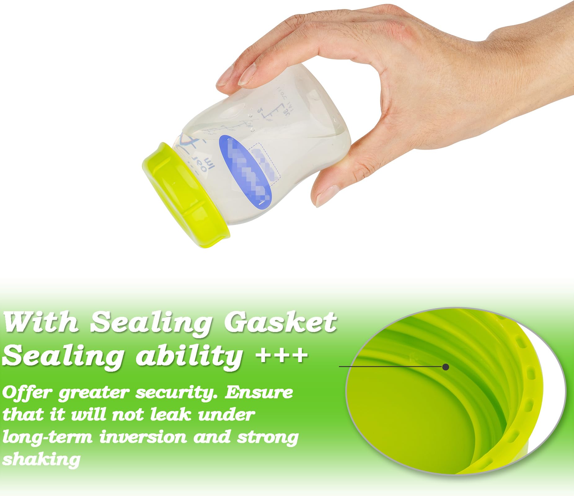(9-PCs) Travel Bottle Caps Compatible with Lansinoh MAM Bottles, Storage Lids Replacement