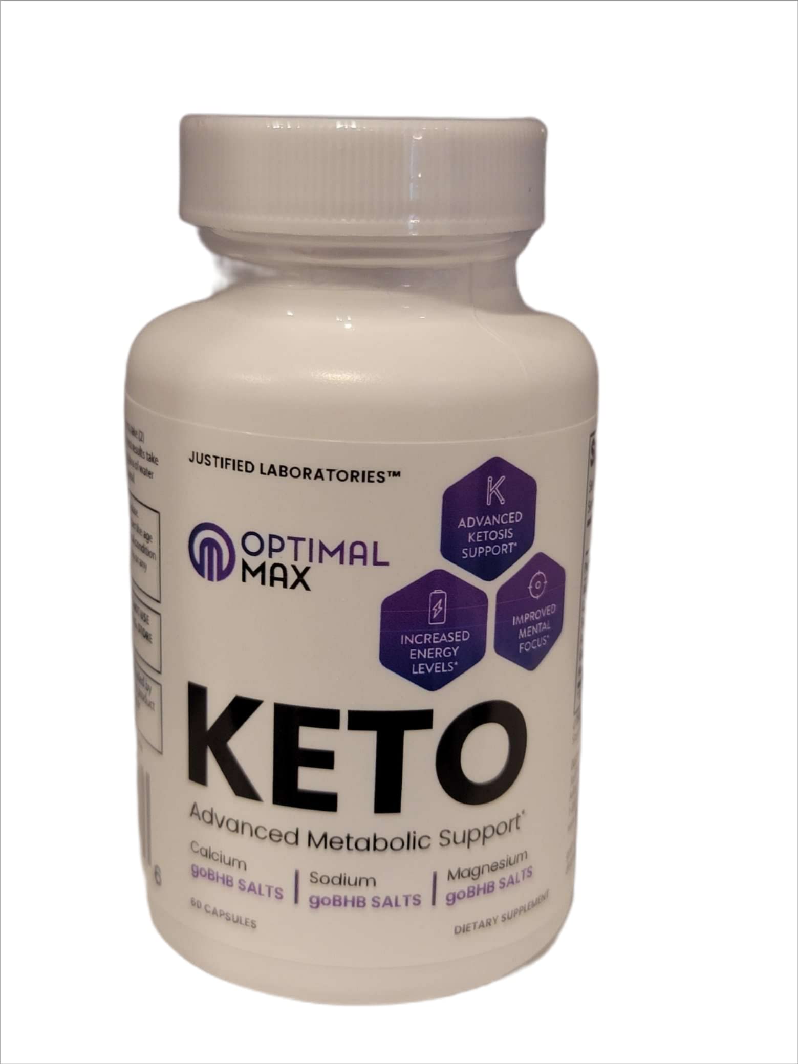 (5 Pack) Optimal Max Keto Pills Includes Apple Cider Vinegar Patented goBHB® Exogenous Ketones Advanced Ketogenic Supplement Ketosis Support for Men Women 300 Capsules