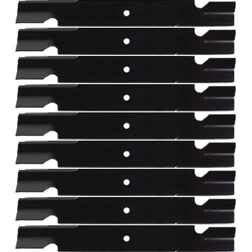 (9 Pack) Premium High Lift - Notched Replacement XHT Lawn Mower Blade Fits Toro/Wheel Horse 110-0404 | 24.4375" x 3" / 0.625" Hole