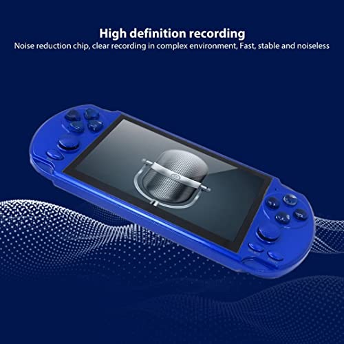 (Blue) 5.1'' 8GB Retro Handheld Game Console+1 x Earphone+1 x USB Data Cable+1 x AV Cable+1 x User Manual +1 x Retail Box