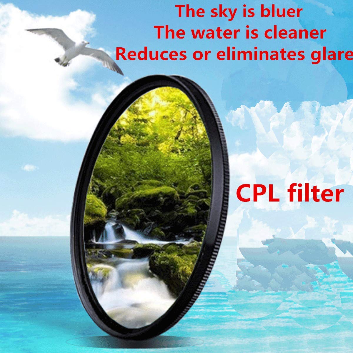 (49,52,55,58,62,67,72,77mm)40.5MM Altura Photo Professional Photography Lens Filter Kit (UV, CPL Polarizer, Neutral Density ND2-ND400,FLD ) for Camera Lens with 40.5MM Lens Filter Thread + Filter Case