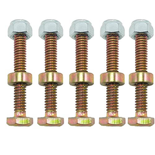 (5/Pack) 1501216MA 1501216 Snow Throwers Shear Pins Nuts and Spacers Compatible with AYP Craftsman 722130 9524Ma 3943Ma