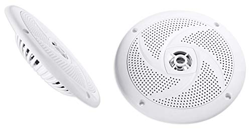 (6) Rockville RSM65W 6.5" Slim Marine Boat Speakers+6-Ch Amp+Bluetooth Receiver