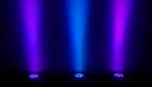 (8) Rockville RockPAR50 LED RGB Compact Par Can DJ/Club/Stage DMX Wash Light - White