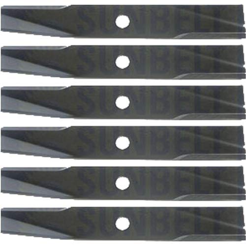 (6 Pack) Premium Medium Lift Replacement XHT Lawn Mower Blade Fits Toro/Wheel Horse 106077 | 13.875" x 2" / 0.75" Hole