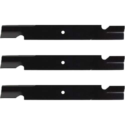 (3 Pack) Premium High Lift - Notched Replacement XHT Lawn Mower Blade Fits Toro/Wheel Horse 108-1126 | 24.4375" x 3" / 0.625" Hole