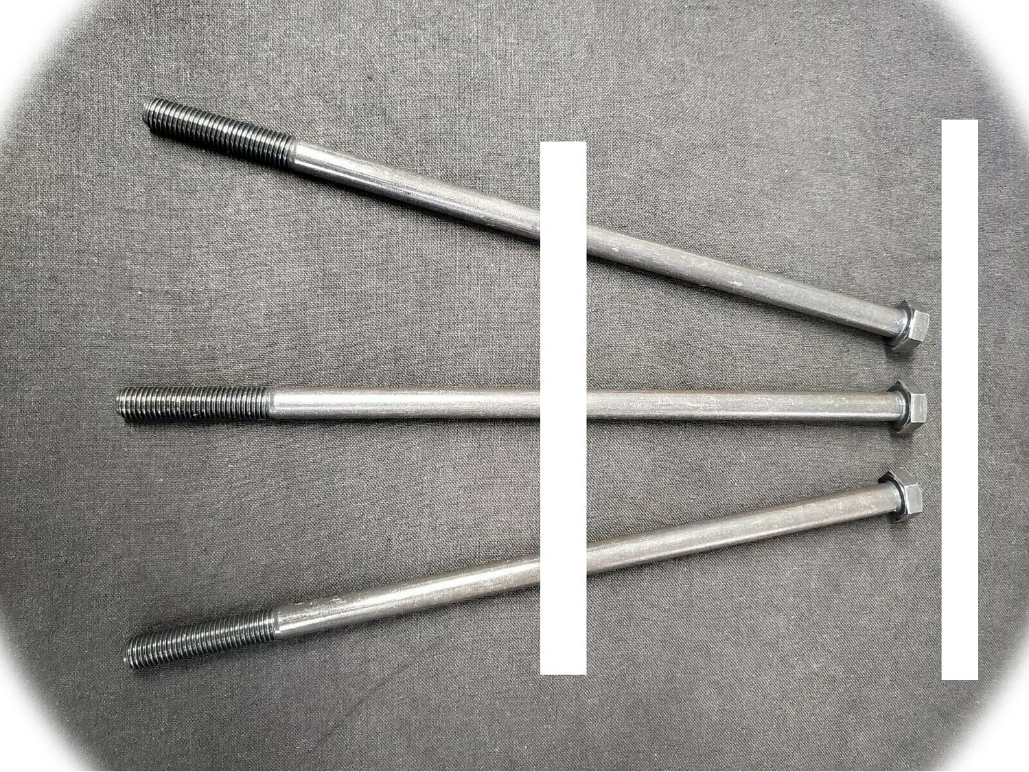 (Qty 1pc) M12-1.75x300 mm Bolt/Hex Head Cap Screws DIN 931 Grade 10.9 12mm x 300mm P Hardware Fastener Kit Set RV5289S