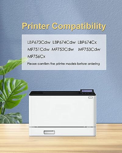 (with Chip) 069 Toner Cartridge Replacement for Canon 069 CRG069 CRG069 H CRG-069 H for imageCLASS MF753Cdw MF751Cdw LBP674Cdw Printer (Black 2 Pack)