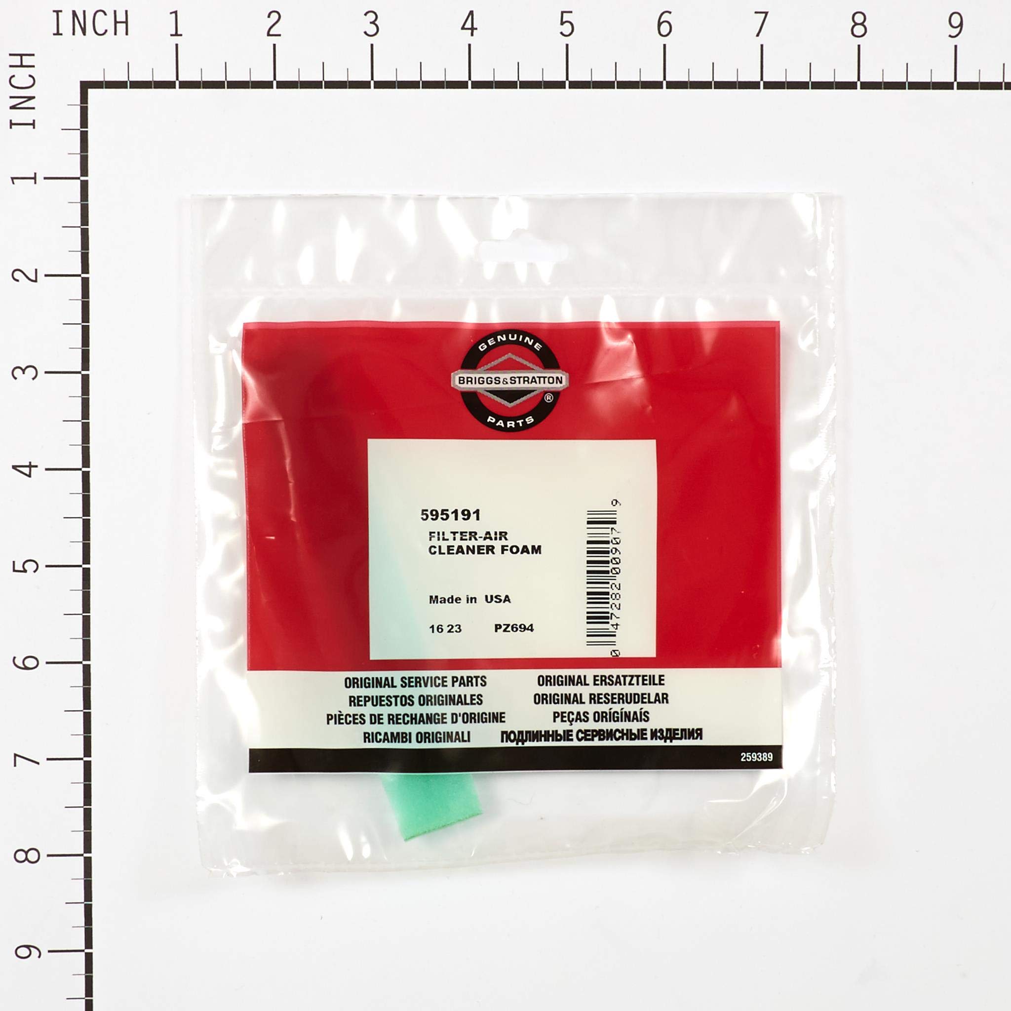 (New Part) 595191 Foam Pre-Filter Compatible with Briggs & Stratton 103M, 104M & 650EXi Series + All Other Models in The Description