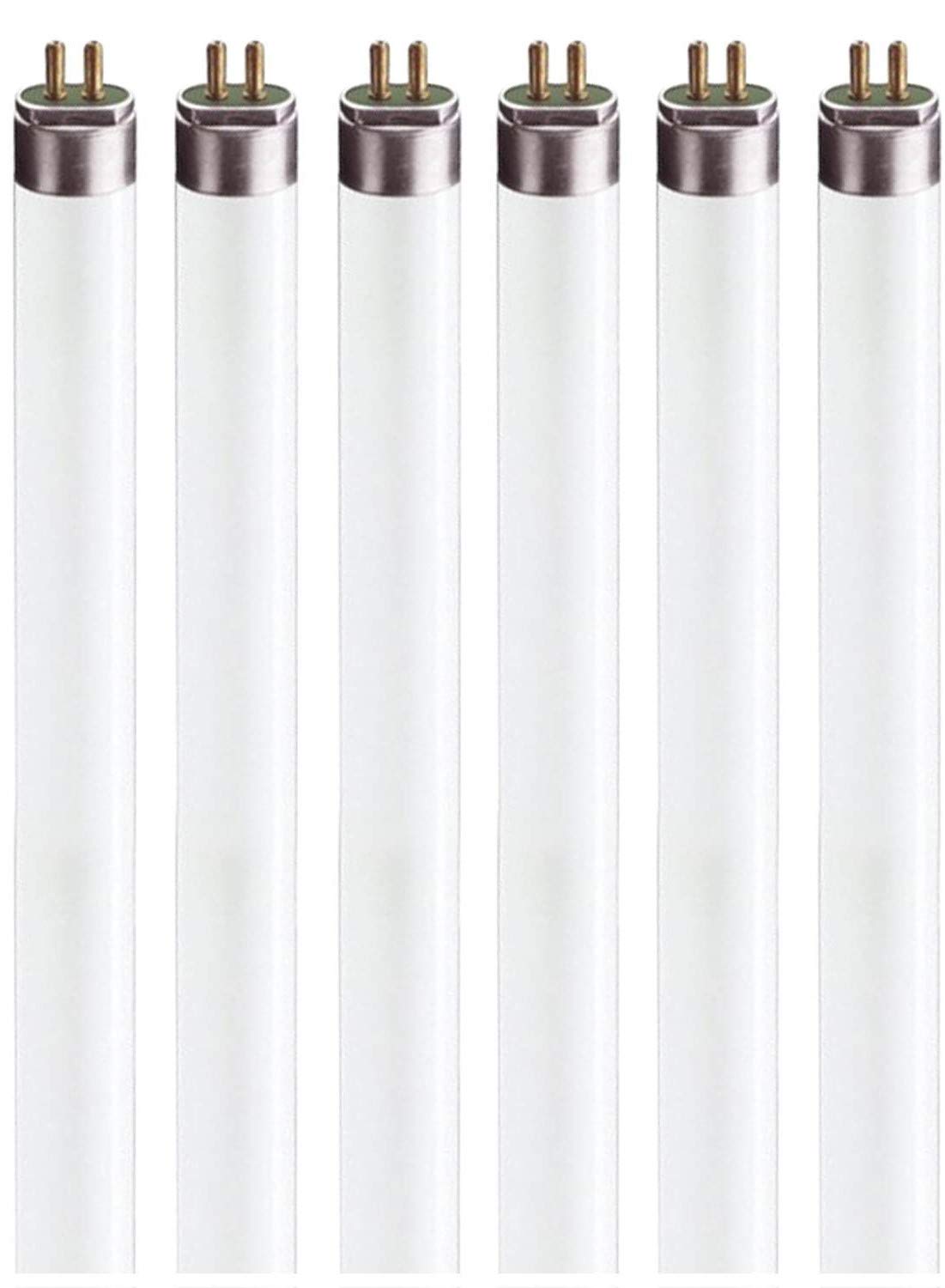 (6 Pack) F13T5/CW - T5 Fluorescent 4100K Cool White - 21" Linear - 13 Watt T5 - Under The Counter Light Bulbs