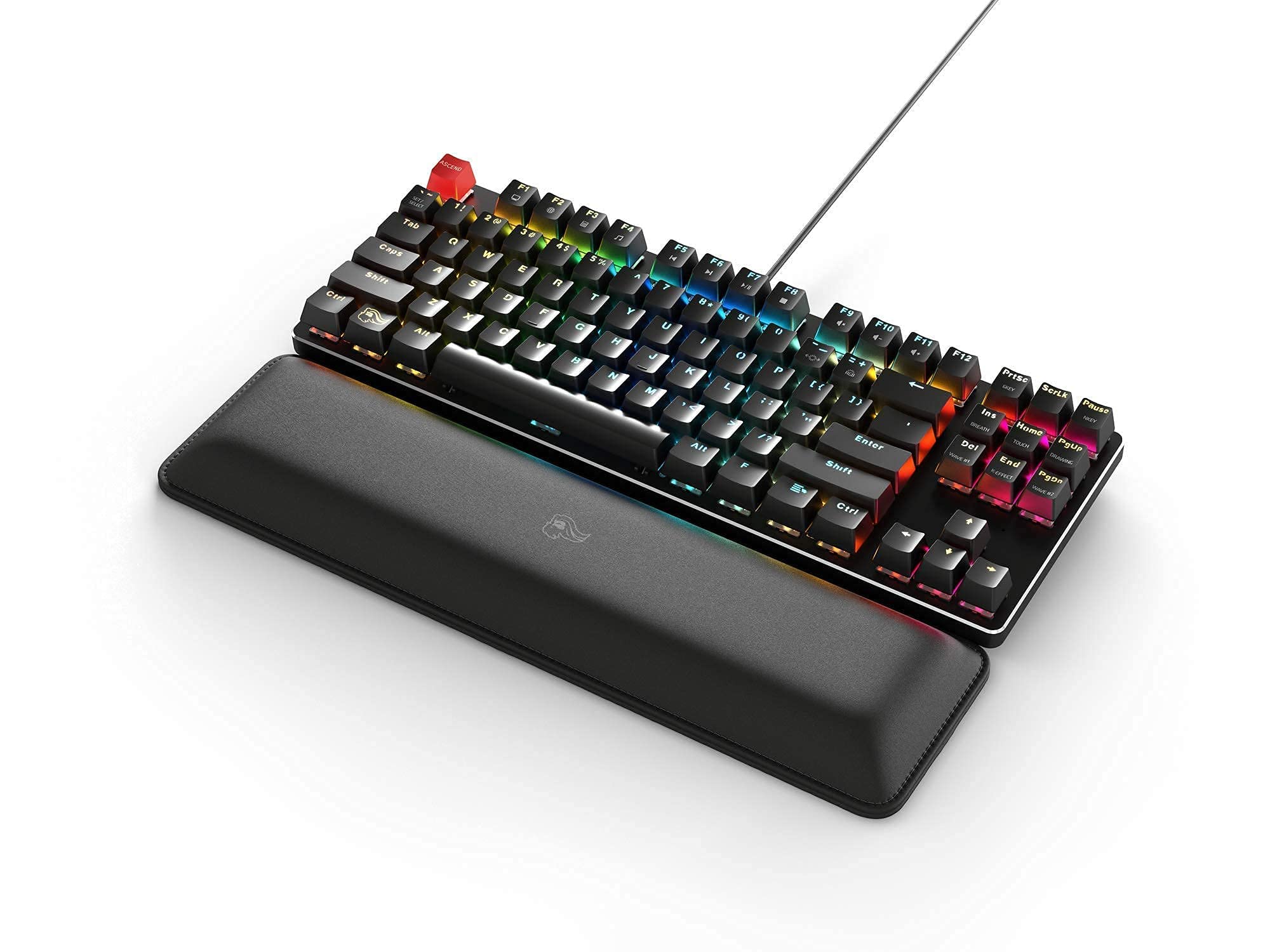 (Keyboard Wrist Rest + Mouse Wrist Rest) Glorious Padded Keyboard Wrist Rest - Stealth Edition (Black) (TKL) + Glorious Padded Mouse Wrist Rest (Black) (Bundle)