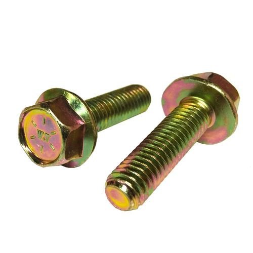 (8) 3/8-16x3/4 Grade 8 Hex Flange Bolts Frame Cap Screws Zinc Yellow