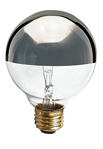(6 Pack) Satco S3862 120-Volt 60-Watt G25 Medium Base Light Bulb, Silver Crown