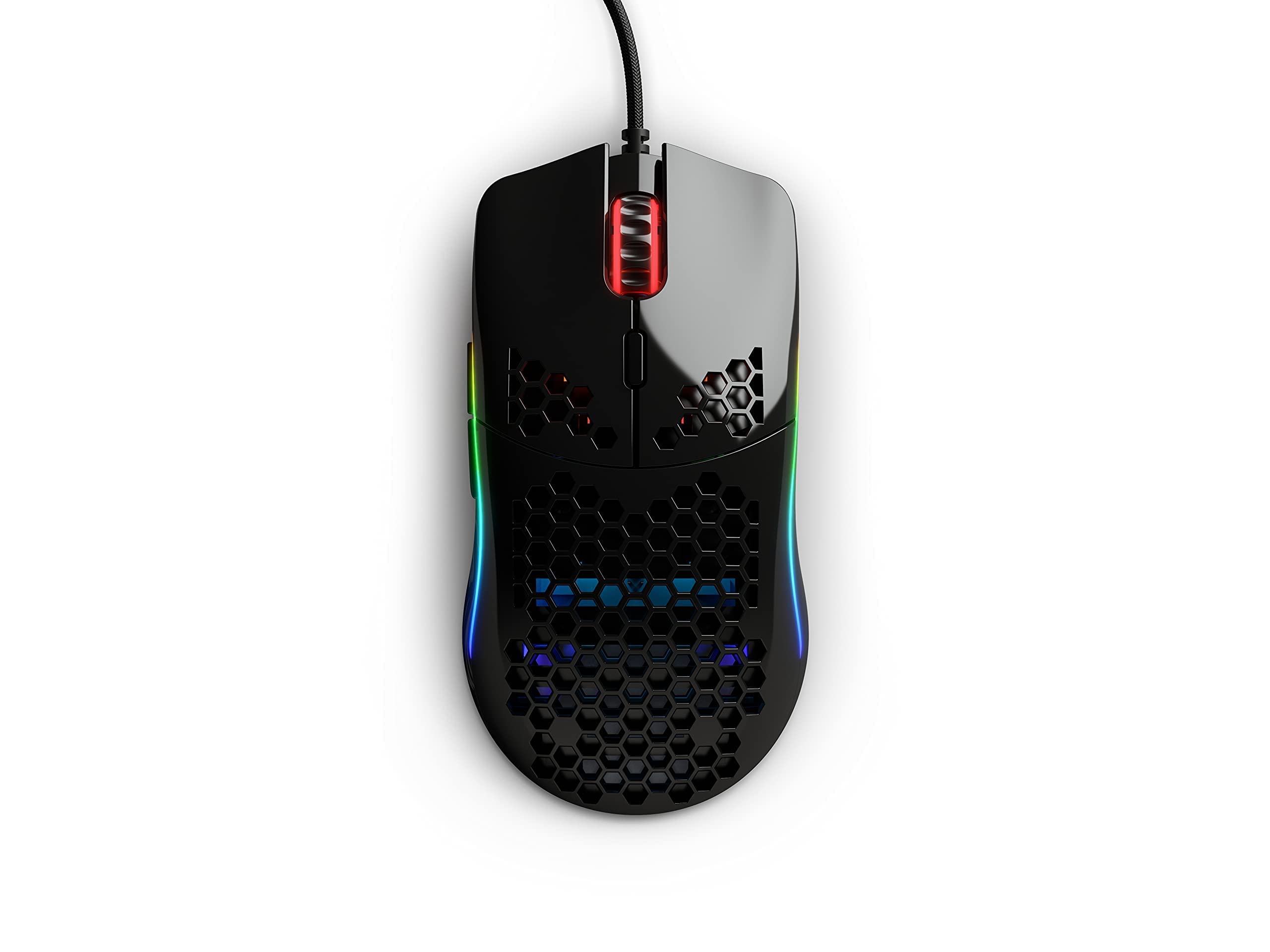 (Mouse + Grip Tape) Glorious Model O Gaming Mouse, Glossy Black (GO-GBLACK) + Glorious Gaming Mouse Grip Tape (Model O) (Bundle)