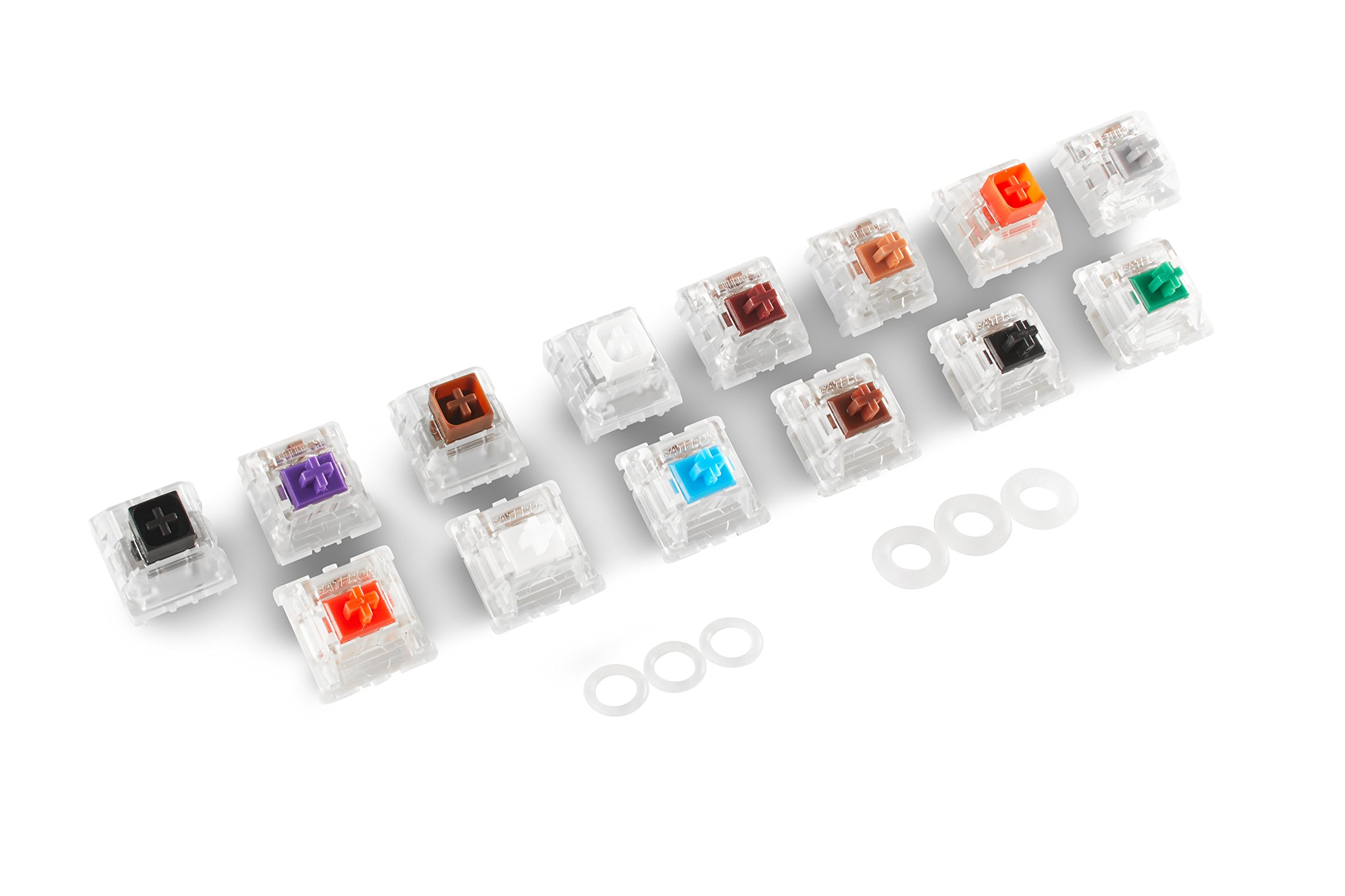 (Barebone Keyboard + Switches) GMMK TKL Barebone Edition (Tenkeyless, Black) + Glorious MX Switch Tester Pack for Mechanical Keyboads 14 Gateron/Kailh Switches + O-Rings
