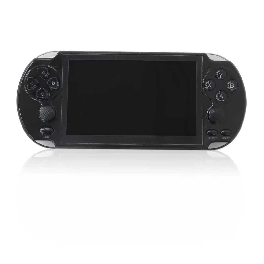 (Black) 5.1'' 8GB Retro Handheld Game Console Portable Video Game Support File Navigation Function