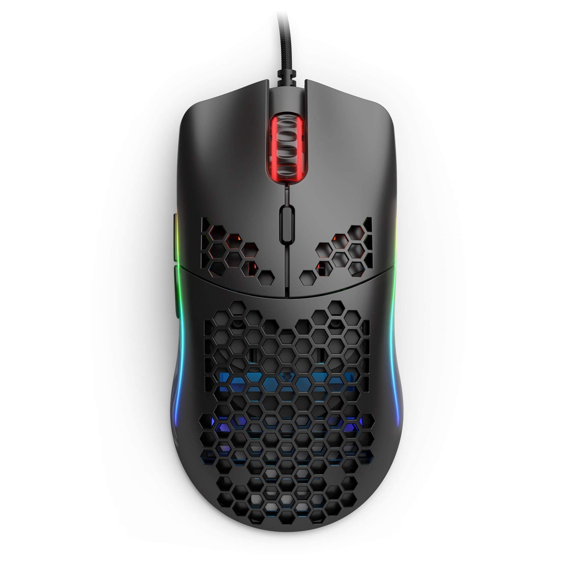 (Mouse + Ceramic Feet) Glorious Model O- (Minus) Gaming Mouse, Matte Black + Glorious G-Floats Polished Ceramic Mouse Feet for O/O- Mouse (Bundle)