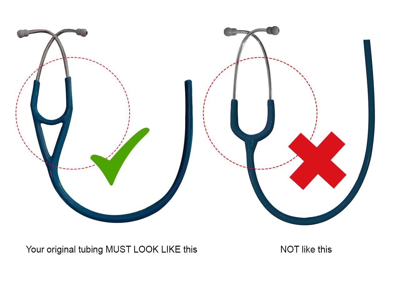 (Stethoscope Binaural) Replacement Tube by Reliance Medical fits Littmann® Cardiology III® Stethoscope - TUBING (CARIBBEAN BLUE)
