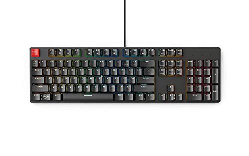 (Keyboard + Keyboard Wrist Rest) Glorious Modular Mechanical Gaming Keyboard - Full Size + Glorious Onyx (Black) Wooden Wrist Rest (Full Size) (Bundle)