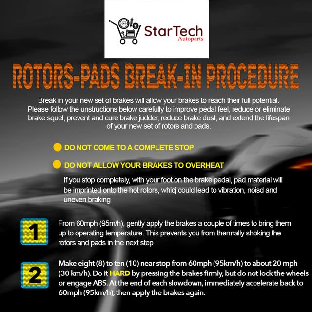 (Rear Brakes)-(StarTech Autoparts Premium Top-Notch)-(2 Drilled Brake Rotors & 4 Ceramic Brake Pads)-(STA-D-C-R-BrakeKit-719)