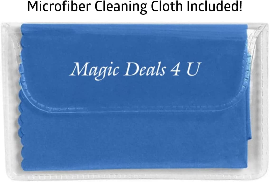 (5-Count) 2nd Gen Pro-Mold USA 130pt. with Penny Sleeve Magnetic ONE Touch Card Holders, Holds Sleeved Card MH130S (Microfiber Cloth Included) (PM-MH130SA-5CT-CLOTH)