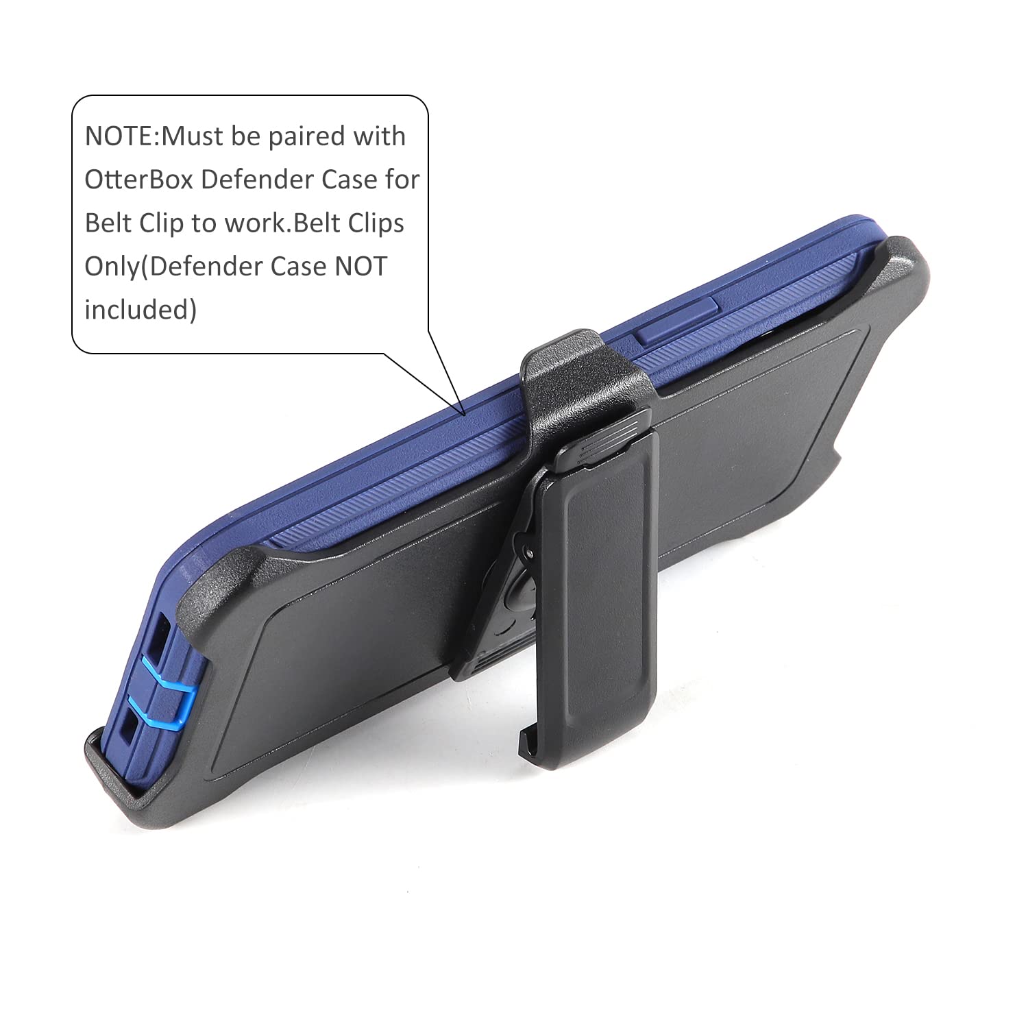 [2 Pack] iPhone 12 Pro/iPhone 12 (6.1") Replacement Belt-Clip Holster Compatible with Otterbox Defender Series Case