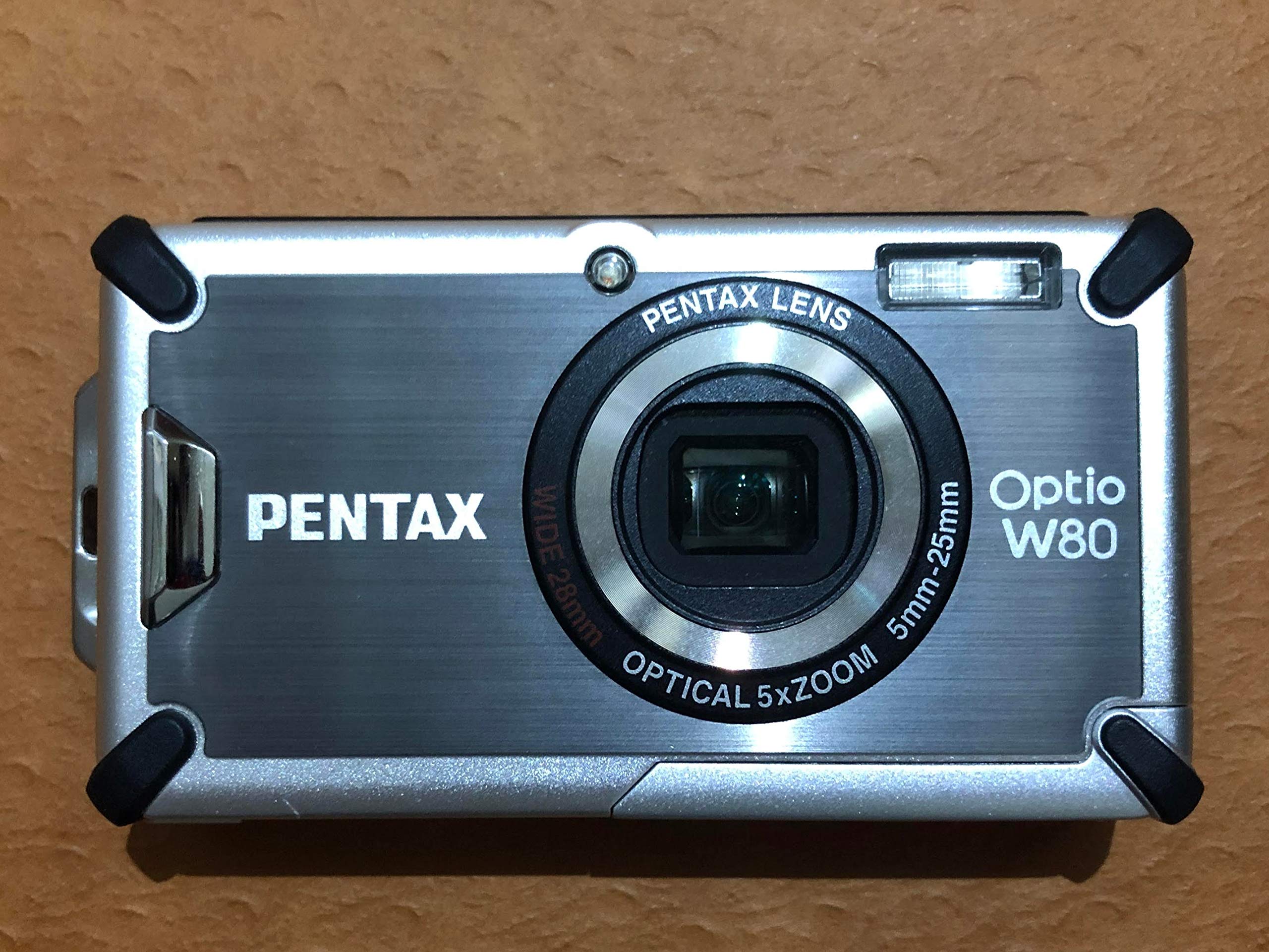 (Optio) PENTAX waterproof digital camera OPTIO W80 gunmetal 12 million image gray megapixel 5 x optical zoom OPTIOW80GG