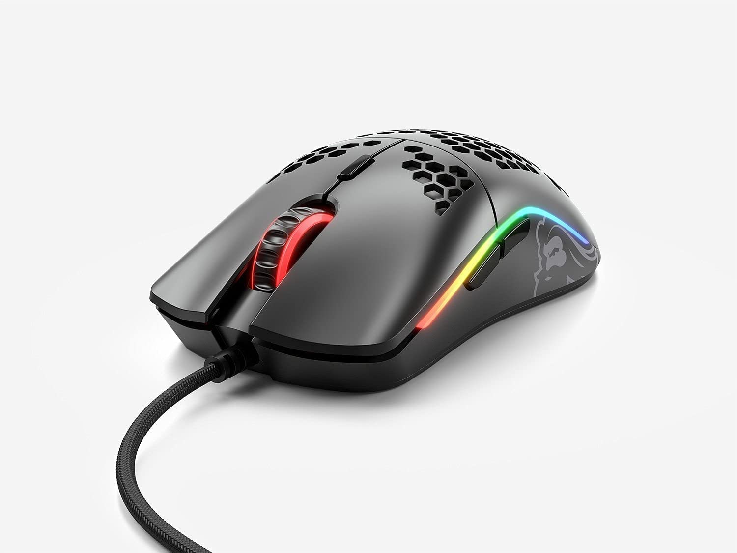 (Mouse + Ceramic Feet) Glorious Model O Gaming Mouse, Matte Black + Glorious G-Floats Polished Ceramic Mouse Feet for O/O- Mouse (Bundle)
