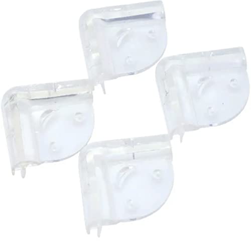 (Set of 4) Corner Protector BabyProof Safety, Medical Grade Clear Edge Softeners, Child Proof Corner Bumpers, Toddler, Home, Table, Adhesive, DIY, Easy, Guards, Accident Prevention by KinderGard