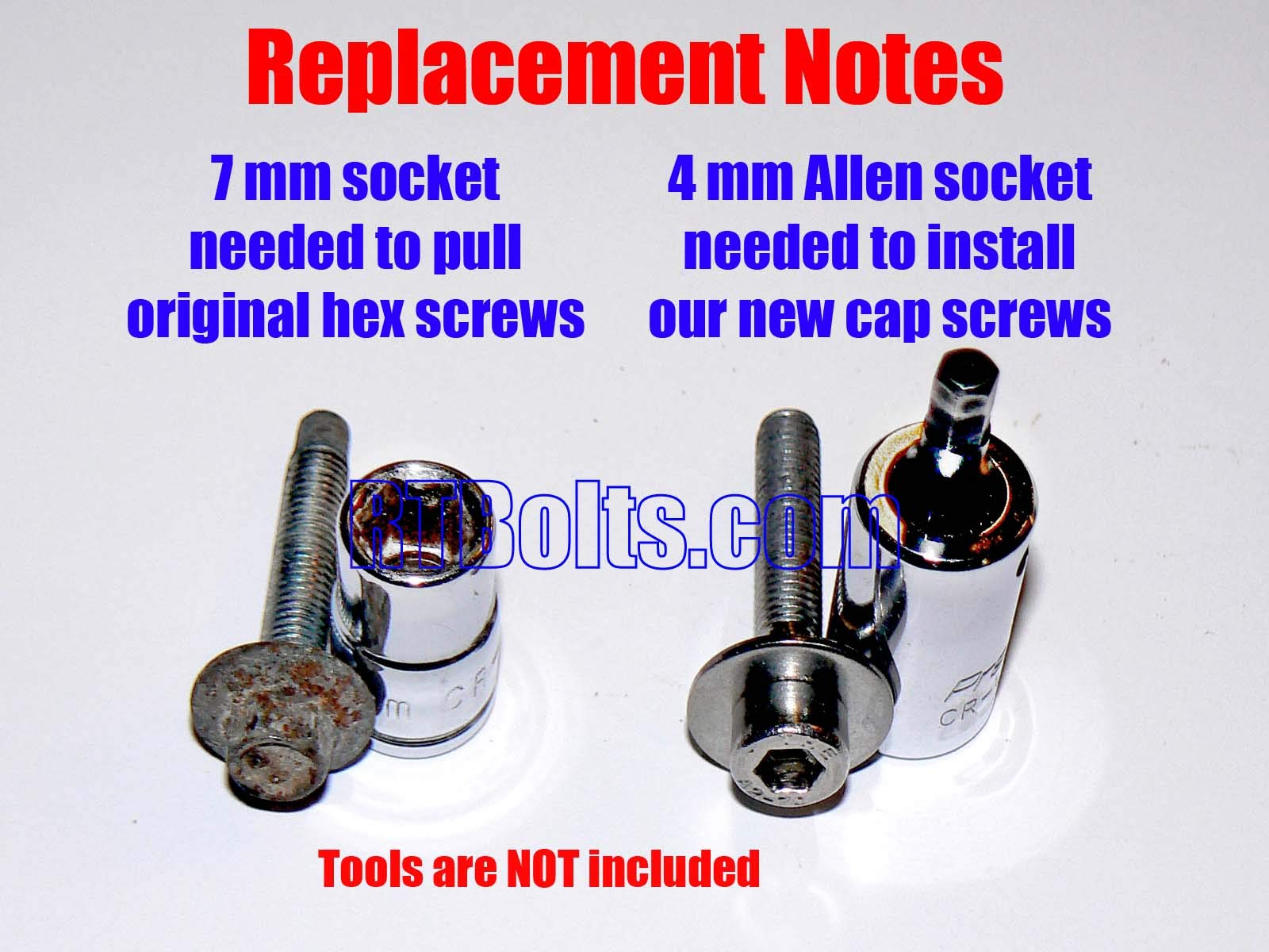 (8) Coil Pack Screws/Bolts fits Ford 5.4 & 4.6 – 18-8 Stainless – Allen Socket Head