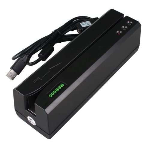 (MSR605 & 206 Magnetic Card Reader & Program Software for Windows 98/Me/XP/Vista/Windows7 & 3-track version can read/write all three tracks data, 300-4000 oe & Support USB Communication) MSR605 Magnet