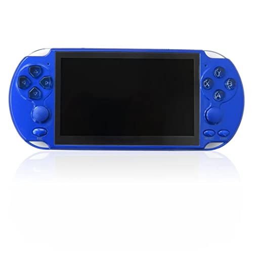 (Blue) 5.1'' 8GB Retro Handheld Game Console Portable Video Game Support USB 2.0 High Speed Transmission