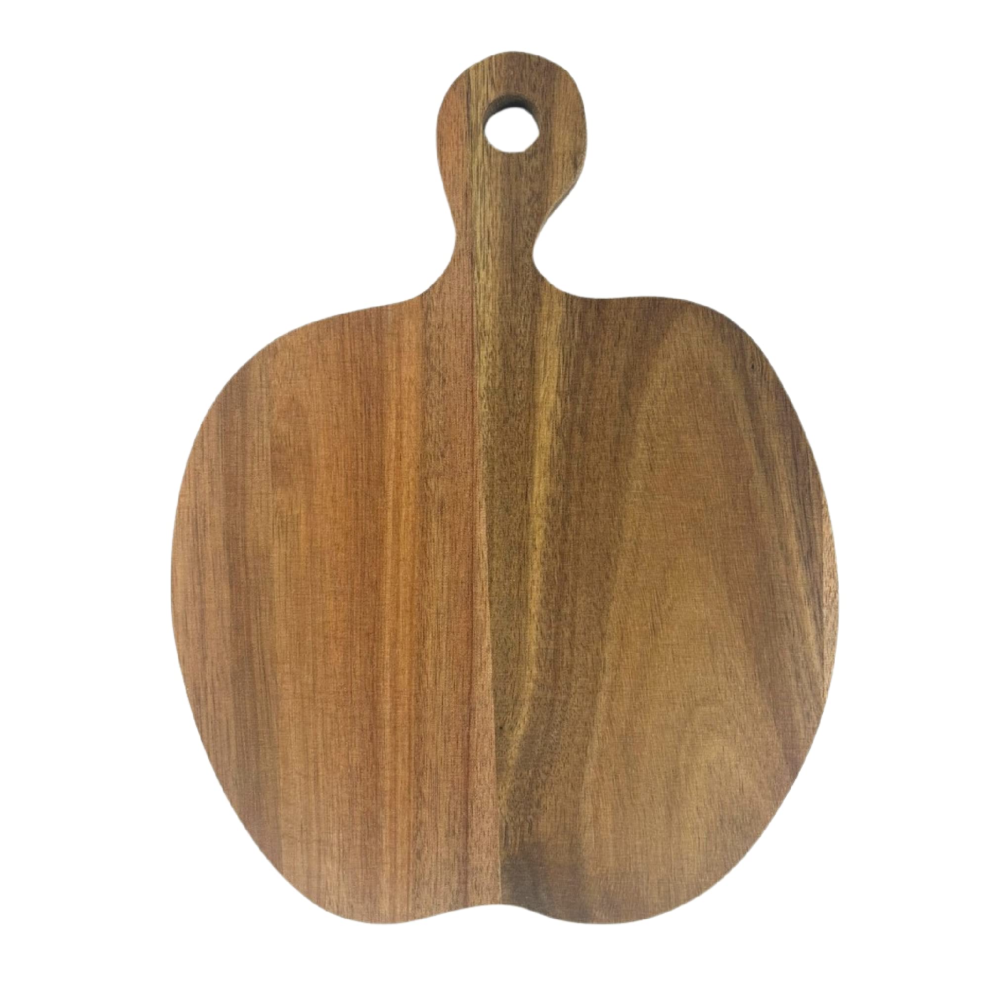 (Set of 6) 10.5" Apple Shaped Bulk Plain Acacia Cutting Board with Handle | For Customized, Personalized Engraving Purpose | Wholesale Premium Acacia Board (10.5" Apple)