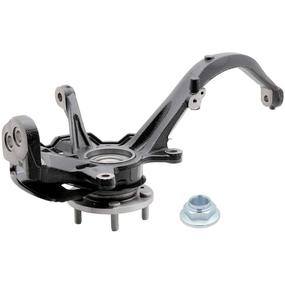 [1-Pack] 698-409 Front Left (Driver) Side Wheel Hub Bearing Steering Knuckle Assembly Kit Compatible with 2006-2012 Ford Fusion, [Lincoln] 2007-2012 MKZ, 2006 Zephyr, 2006-2011 Mercury Milan