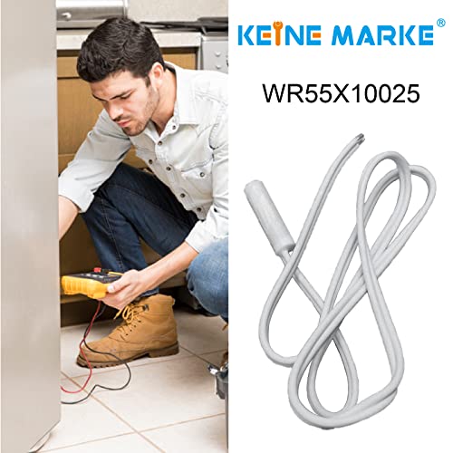 (Pack of 2) Quality WR55X10025 Refrigerator Temperature Sensor - Perfectly Fits GE and Hotpoint Refrigerator - Complete Replacement Part Number: 914093 AP3185407 PS304103 WR50X10027 (Pack of 2)
