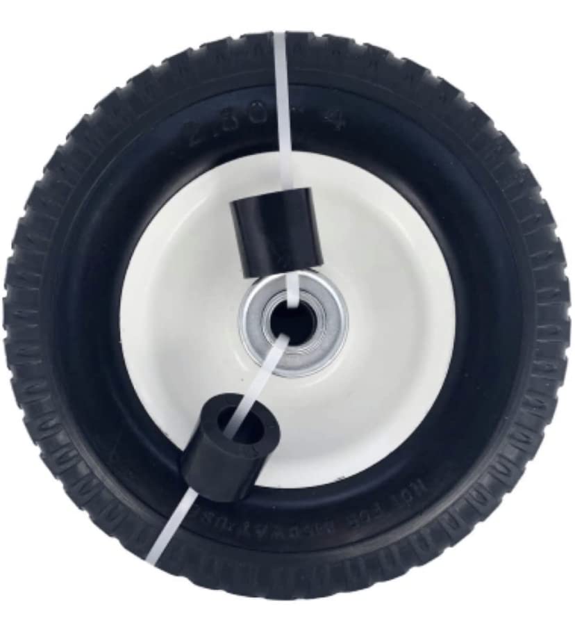 (Set of 4) 8" Flat Free Tires 2.50-4" Flat Free All Purpose Tires - Hand Truck, Dolly, Utility Cart Tire on Wheel Assembly
