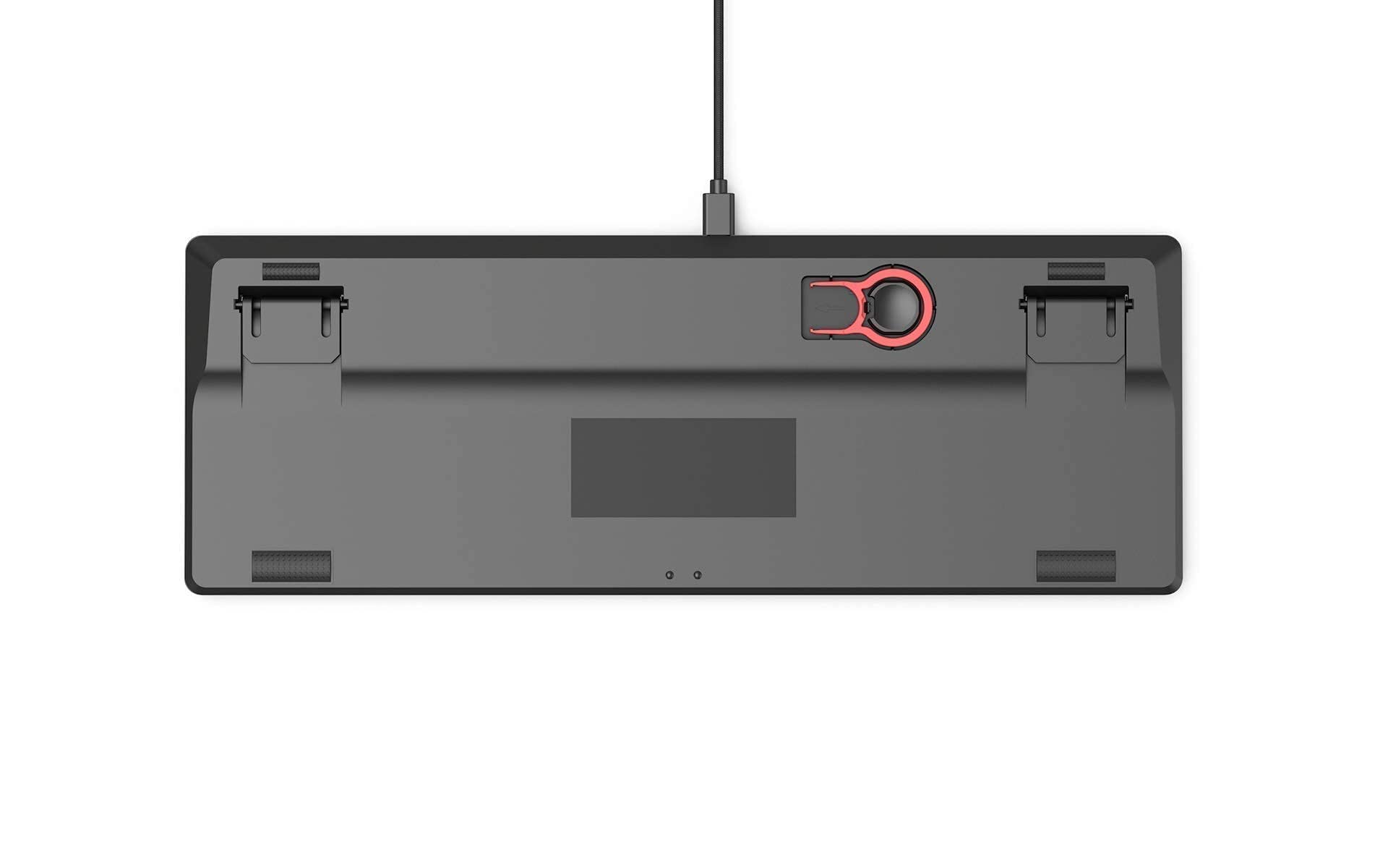 (Barebone Keyboard + Keycaps) Glorious GMMK Modular Mechanical Gaming Keyboard - Barebone Edition, TKL + Glorious Black Aura Keycaps (Bundle)