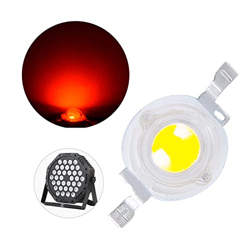 (Pack of 20) 1W Red Led Beads, Led Chip, Led Lamp Bulb for LED Stage Lights