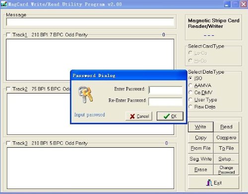 (MSR605 & 206 Magnetic Card Reader & Program Software for Windows 98/Me/XP/Vista/Windows7 & 3-track version can read/write all three tracks data, 300-4000 oe & Support USB Communication) MSR605 Magnet
