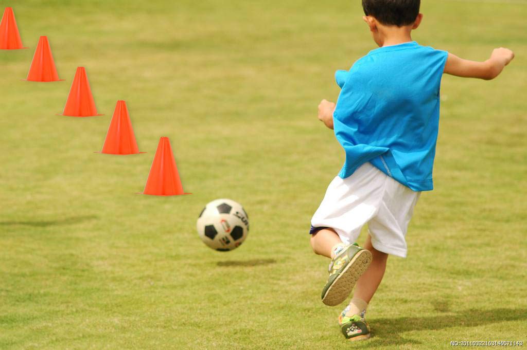 [ 36 Pack ] 7 Inch Plastic Traffic Cones Sport Training Traffic Cone Sets Field Marker Cones for Skate Soccer Indoor/Outdoor Agility Training & Festive Events Physical Education Flexible- Orange