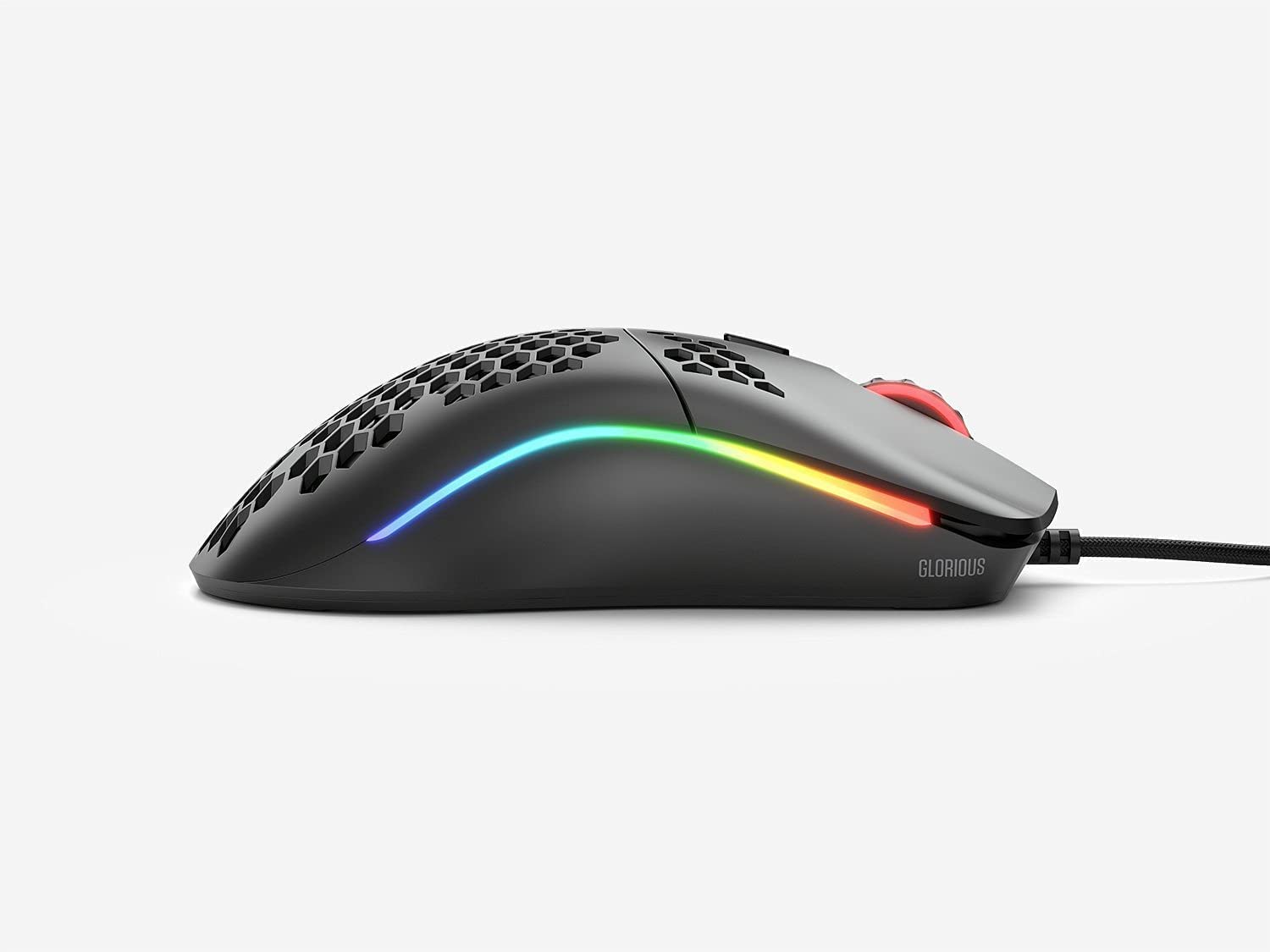 (Mouse + Ceramic Feet) Glorious Model O Gaming Mouse, Matte Black + Glorious G-Floats Polished Ceramic Mouse Feet for O/O- Mouse (Bundle)