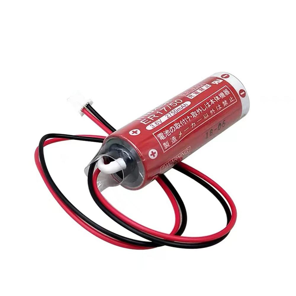 (Pack of 5) ER17/50 3.6V 2750mAh AA PLC Lithium Battery with White Plug for ER17/50 17/50 3.6V Battery