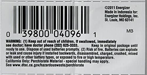 [ Strip of 8 ] Energizer A76/LR44 (A76BP), SR44, L1154, 1.5v Alkaline Batteries