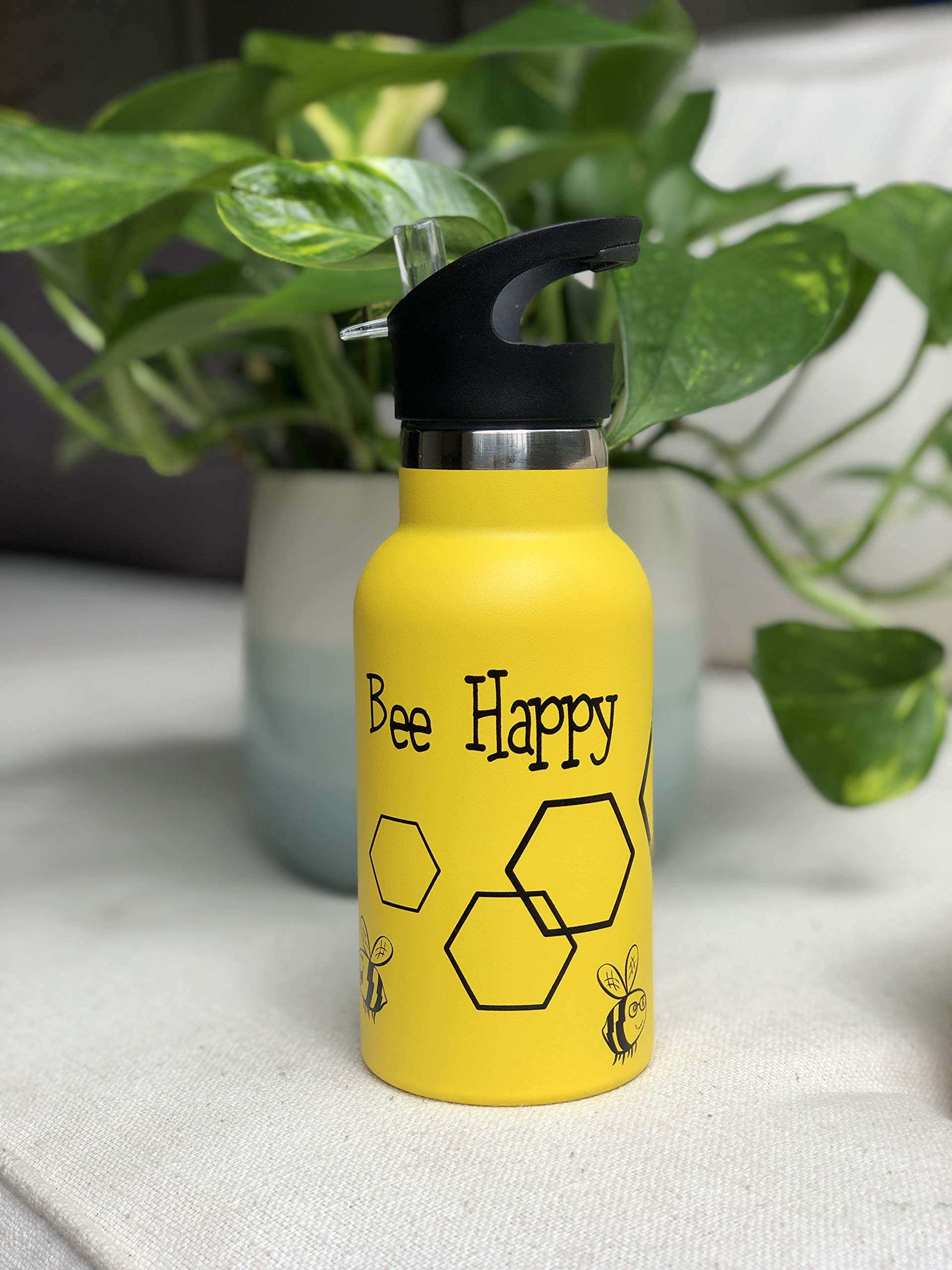 (Straw Lid x 2) Straw Lid for Insulated Water Bottles Compatible with Hydro Flask Standard. Replacement Sport Flip Top for 1.91 Double Walled Thermo Mug