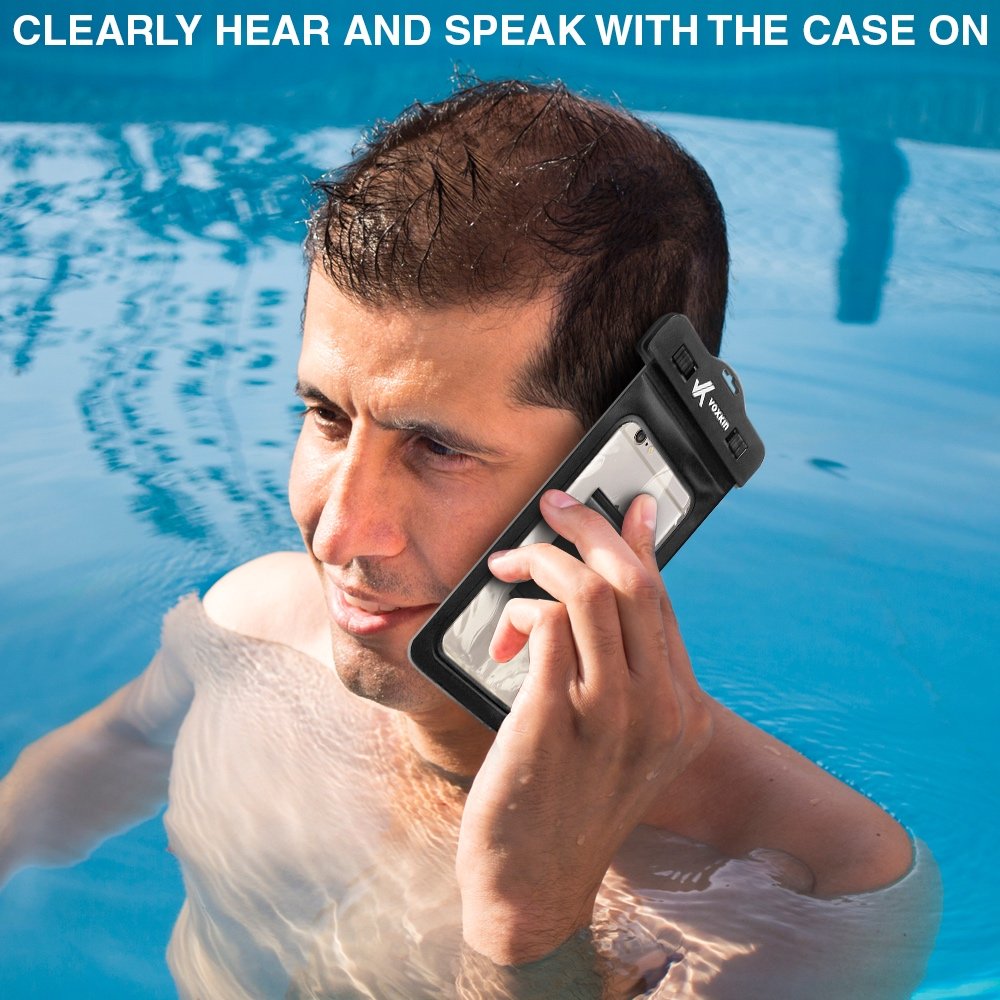 [ PREMIUM QUALITY ] Universal Waterproof Phone Holder with ARM BAND, COMPASS & LANYARD - Best Floating Waterproof Phone Case For iPhone 14 Pro Max/ 13 Pro Max/ 12 Pro Max/ 11/ S22 - Dry Waterproof Bag