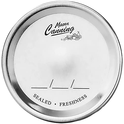 [ 168 Count, REGULAR ] Mouth Canning Lids for Mason Jars - Split-Type Metal Lid for BALL KERR Jar - Airtight Sealed - Food Grade Material