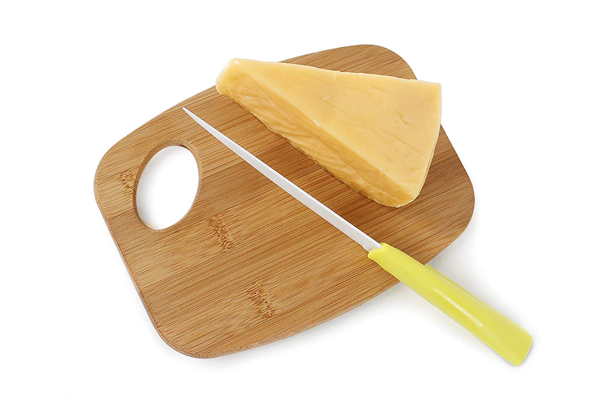 (Set of 12) 12"x9" Round Edge Bulk Plain Bamboo Cutting Board | For Customized Engraving Gifts | Wholesale Premium Bamboo Board (With Handle)