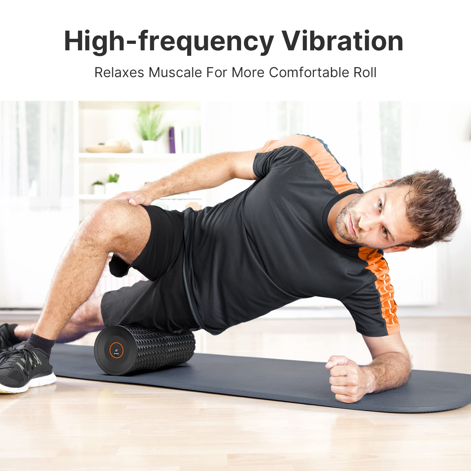 (New Version) MEPOWER Foam Roller, High-Intensity Vibrating Muscle Roller for Back, Fitness Deep Tissue Trigger for Physical Therapy, Leg Massager, Hand Massager, Relieve Back Muscle Pain